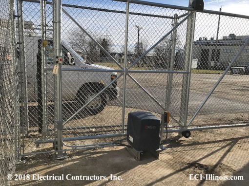 Slide Gate and Gate Operator Secure Tank Farm Access