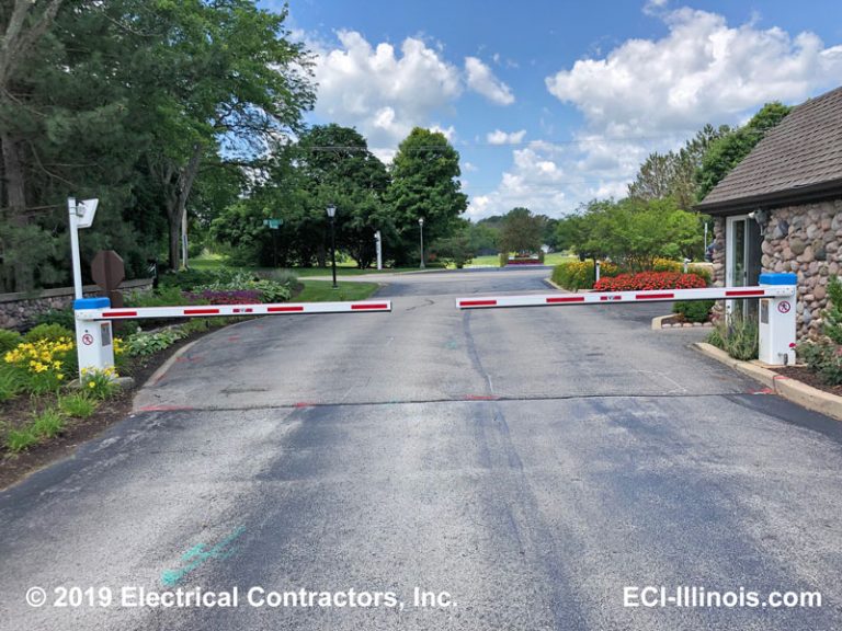 Two New Egress Barrier Gates Inverness Residential Gated Community