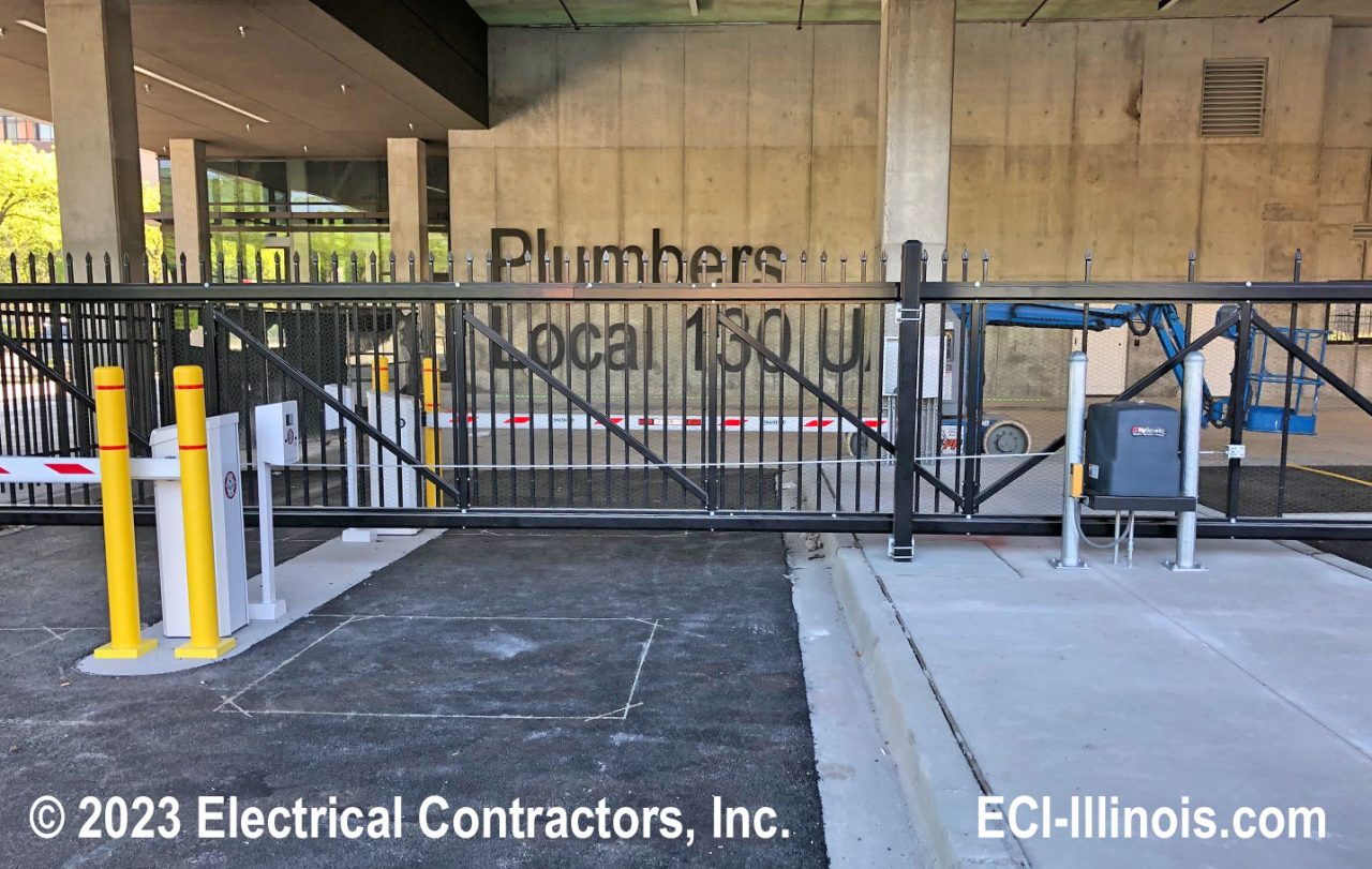 HySecurity Slide Gate Operators Moved At Chicago Parking Lot