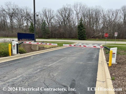 Magnetic Barrier Gates With LED Lighted Arms For Low Light